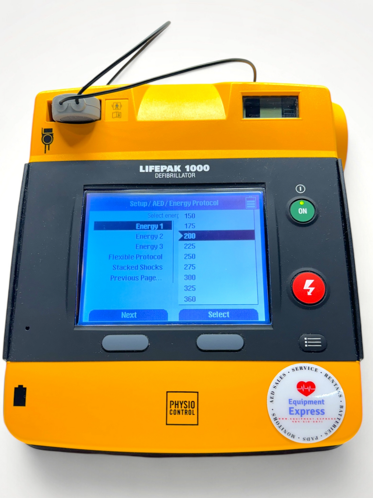 Lifepak 1000 Defibrillator (Graphical) — Equipment Express LLC