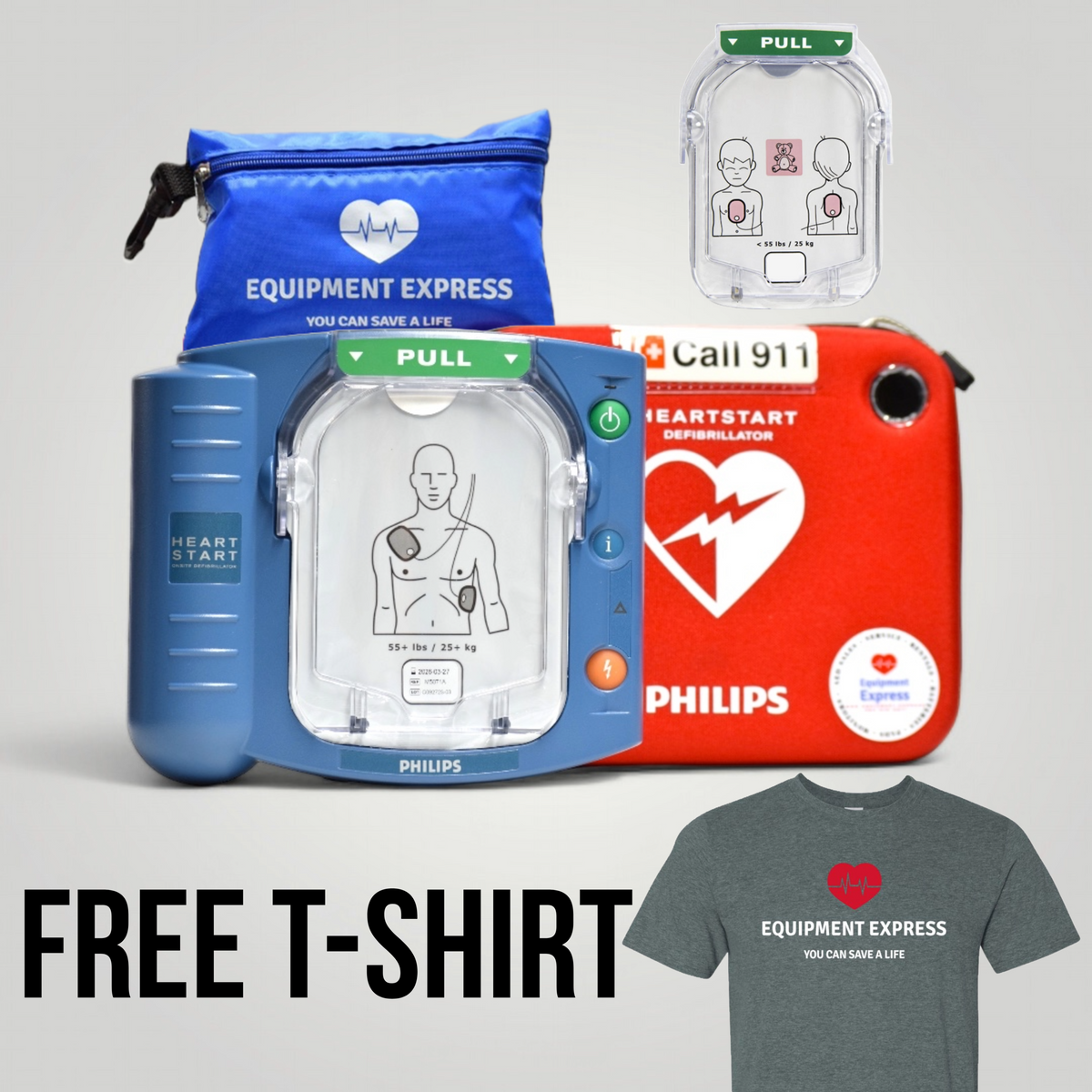Philips Onsite AED Kit With Pediatric Pads — Equipment Express LLC