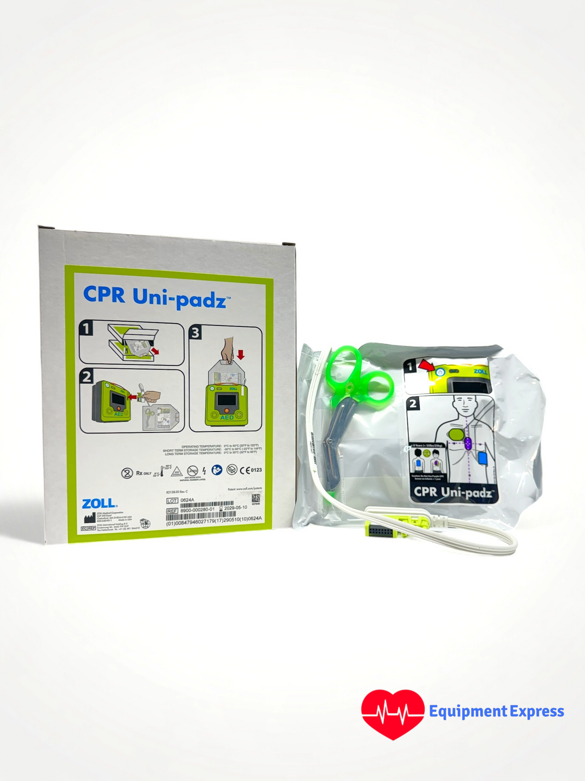 ZOLL AED 3 RCP Uni-Padz III — Equipment Express LLC