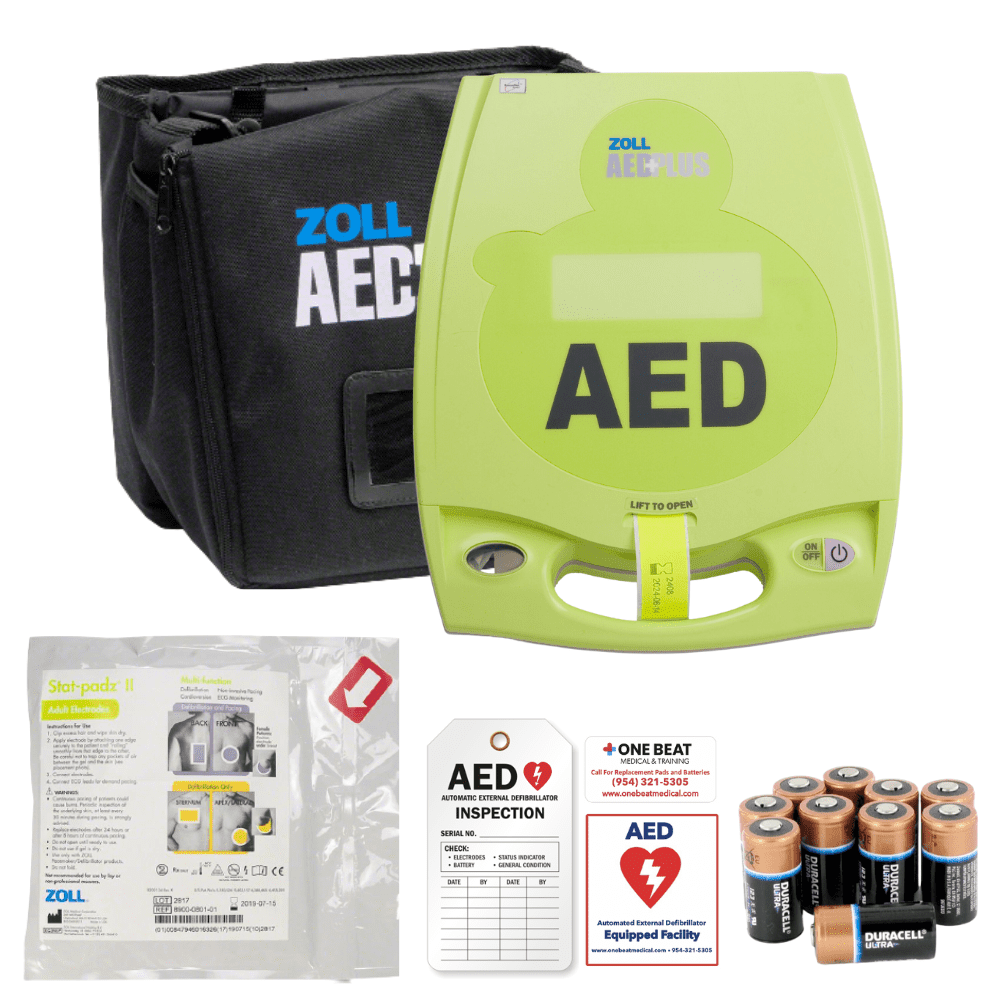 Zoll AED Plus Defibrillator Kit New - Semi Automatic – Equipment Express LLC